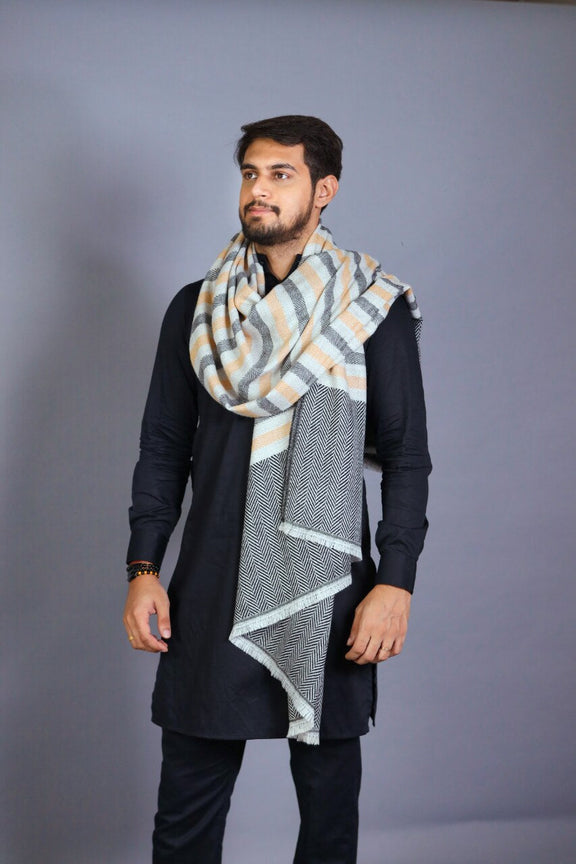 Super Soft Stripe Palla Stole For Men – The Shawl Studio